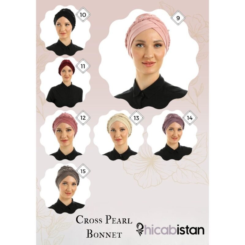 Cross Pearl Bonnet - Hicabistan.com | Wholesale Bonnet