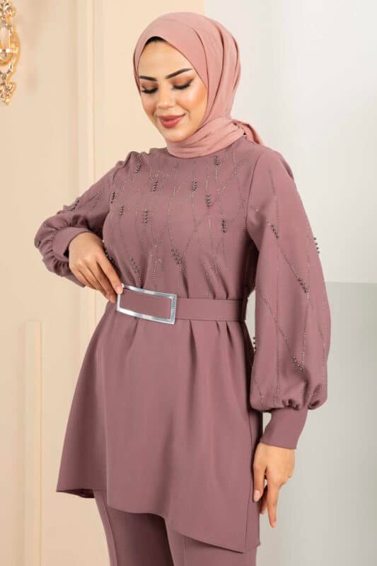 Diamond Double Hijab Dark Rose - Hicabistan.com | Wholesale Hijab and ...
