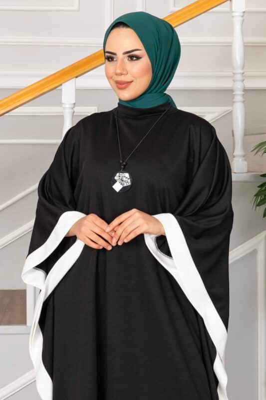 Costume Double Hijab Oversize Noir - Hicabistan.com | Vente en gros ...
